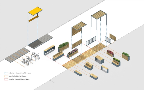 Manufacturer of Annexia Parklet - Parklet Barcelona URBADIS | by ...